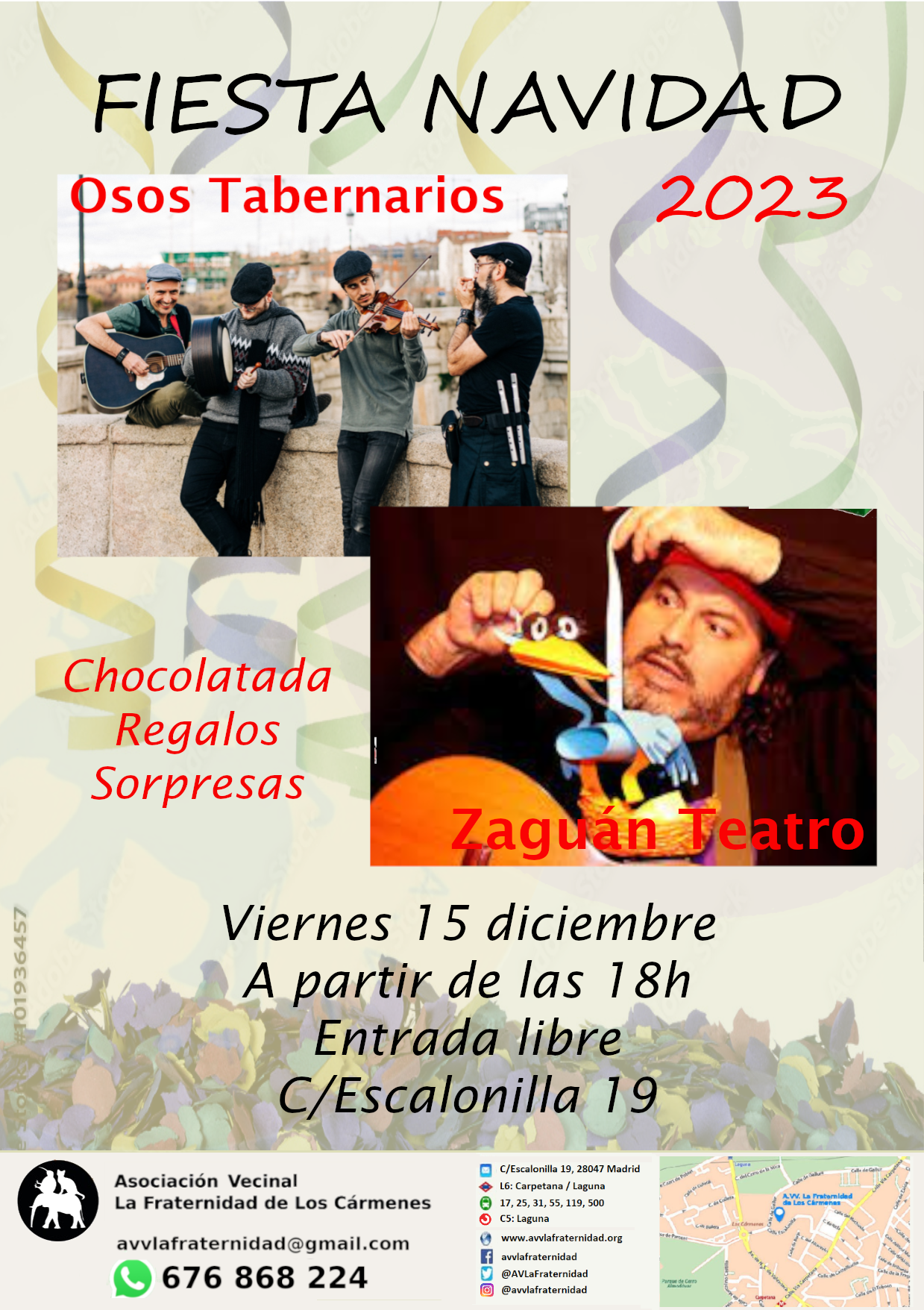 Fiesta de Navidad (15 de diciembre) – AV La Fraternidad de Los Cármenes